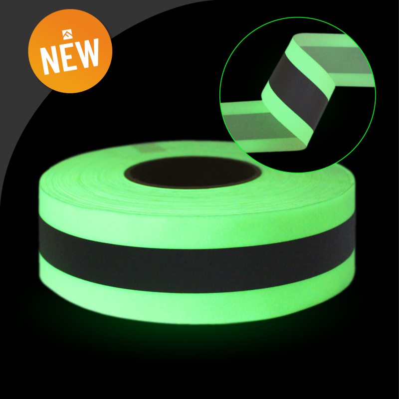 Fulltex | Cinta Reflex Fotoluminiscente Silver 50mm Rollo 50 mts.